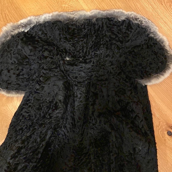 Jackets & Coats | Vintage Curly Lamb Fur Coat | Poshmark